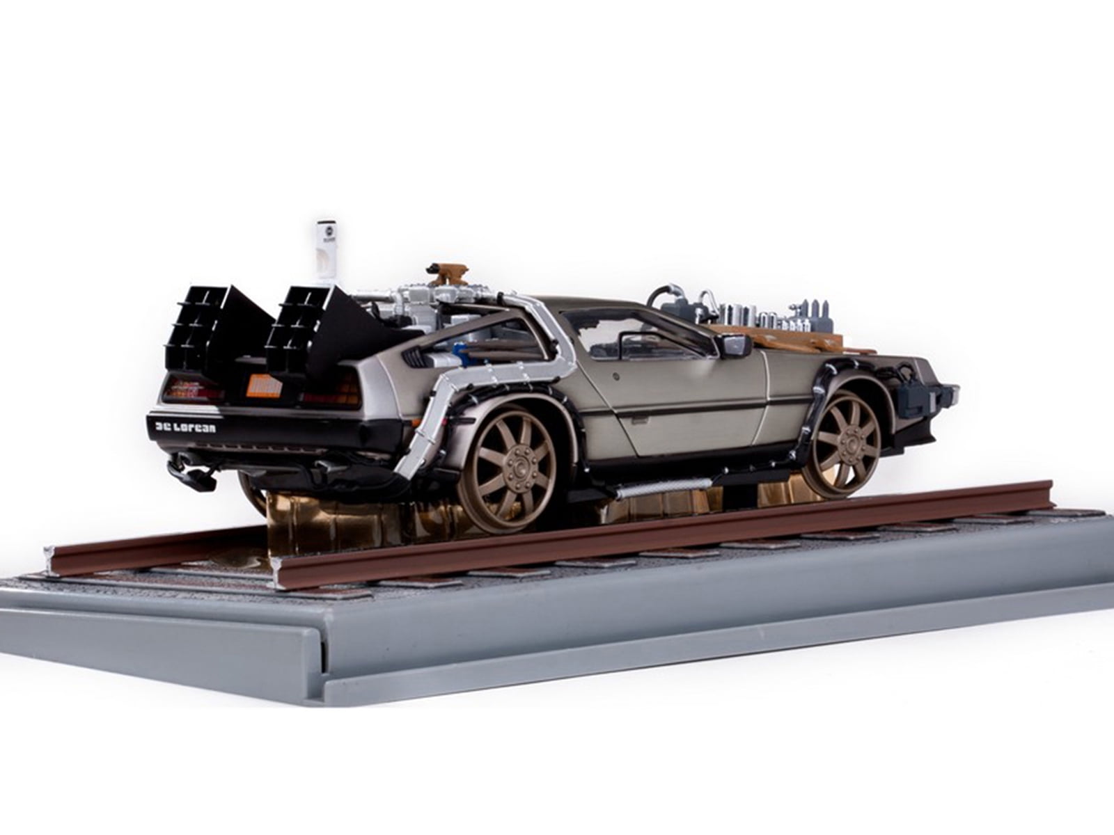DMC DeLorean Time Machine Stainless Steel "Railroad Version" "Back to ...
