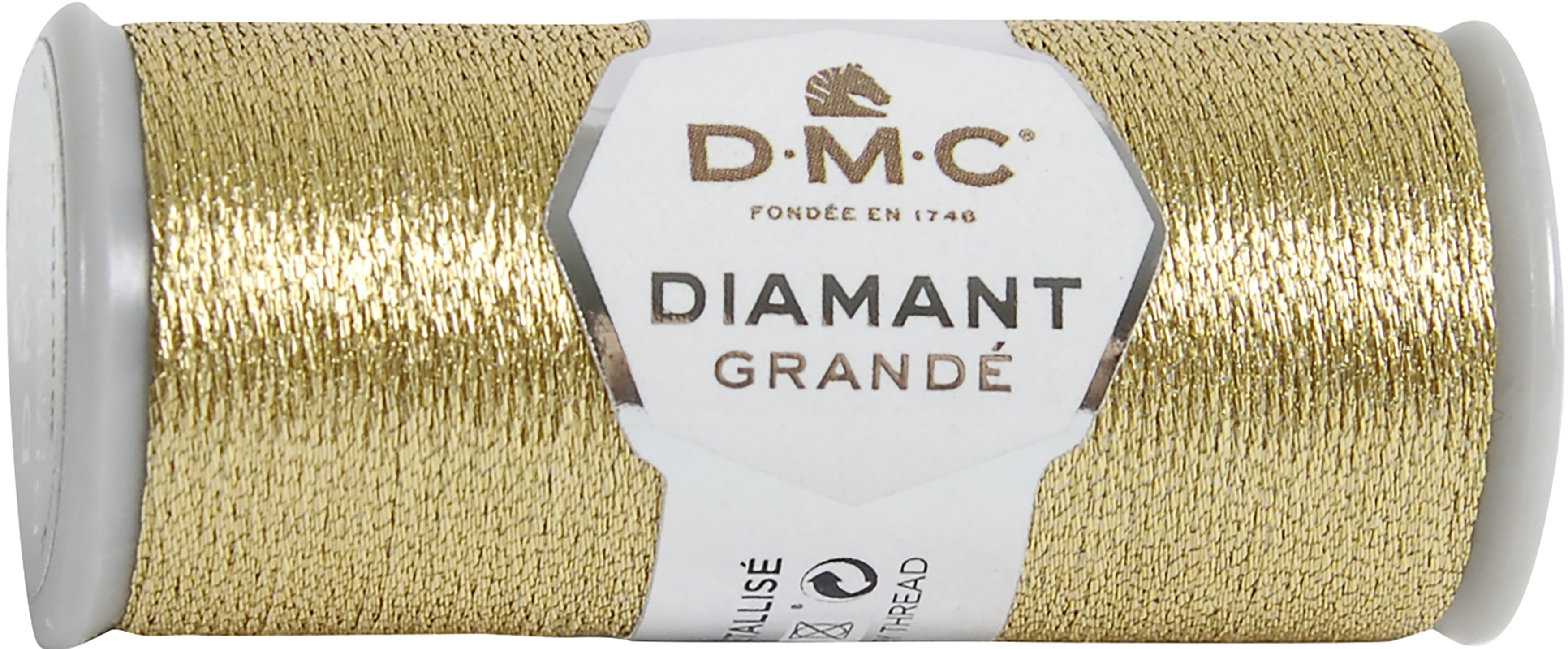 DMC Diamant Grande Metallic Thread 21.8yd-Light Gold - Walmart.com