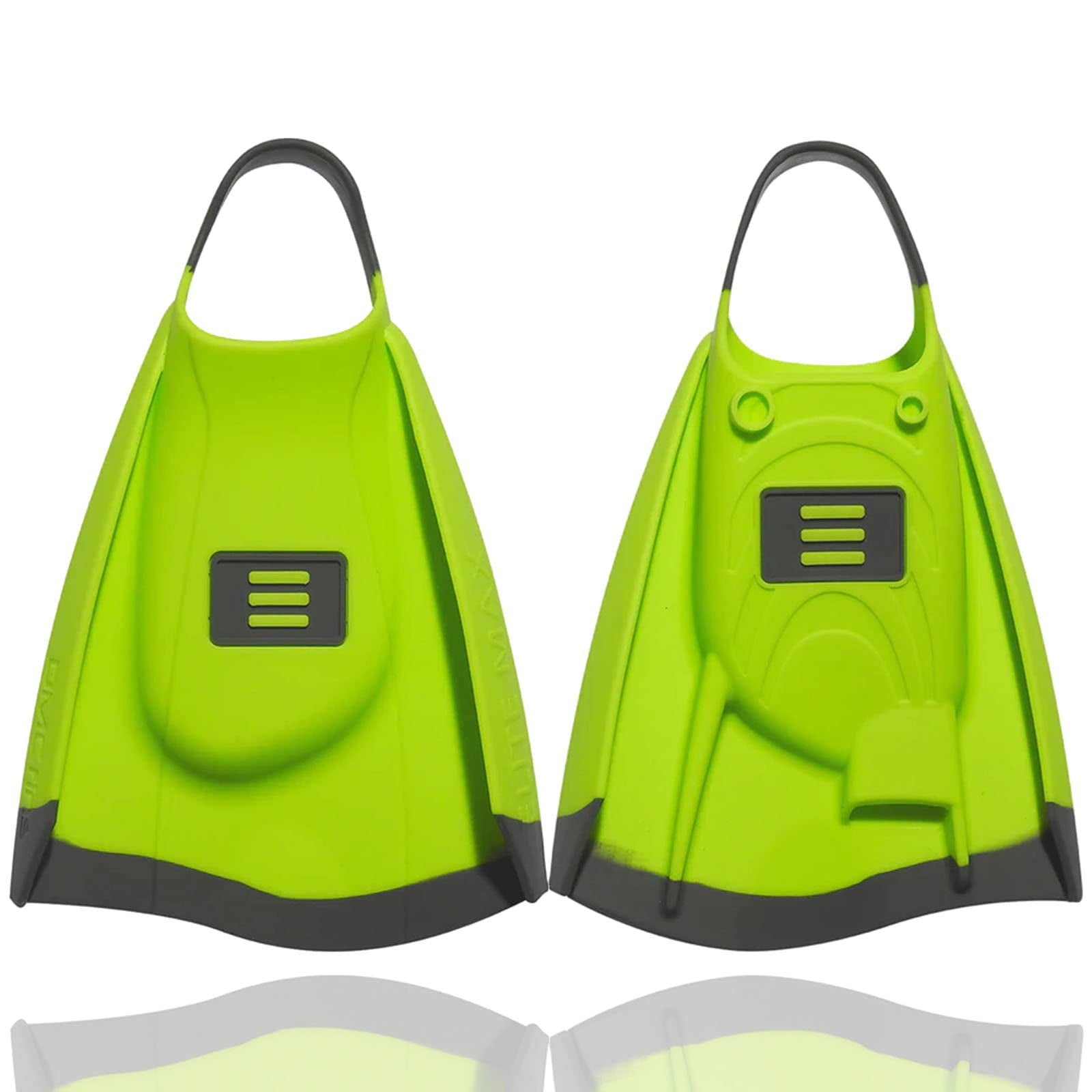 DMC Elite Max Fins for Bodyboarding and Swimming (Flouro/Charcoal, X ...