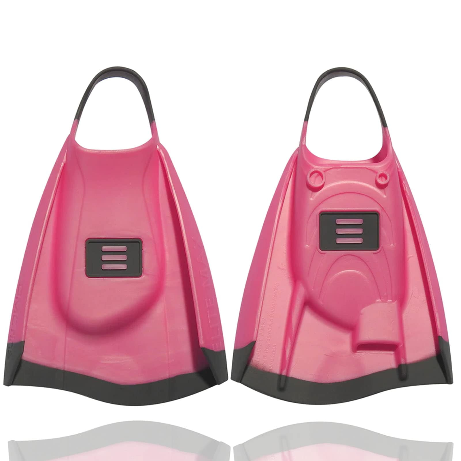 DMC Elite Max Silicon Fins for Bodyboarding and Swimming (Pink/Charcoal ...