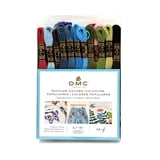 DMC Premium Cotton Embroidery Floss Pack, 36 Popular Colors, 8.7yd ...