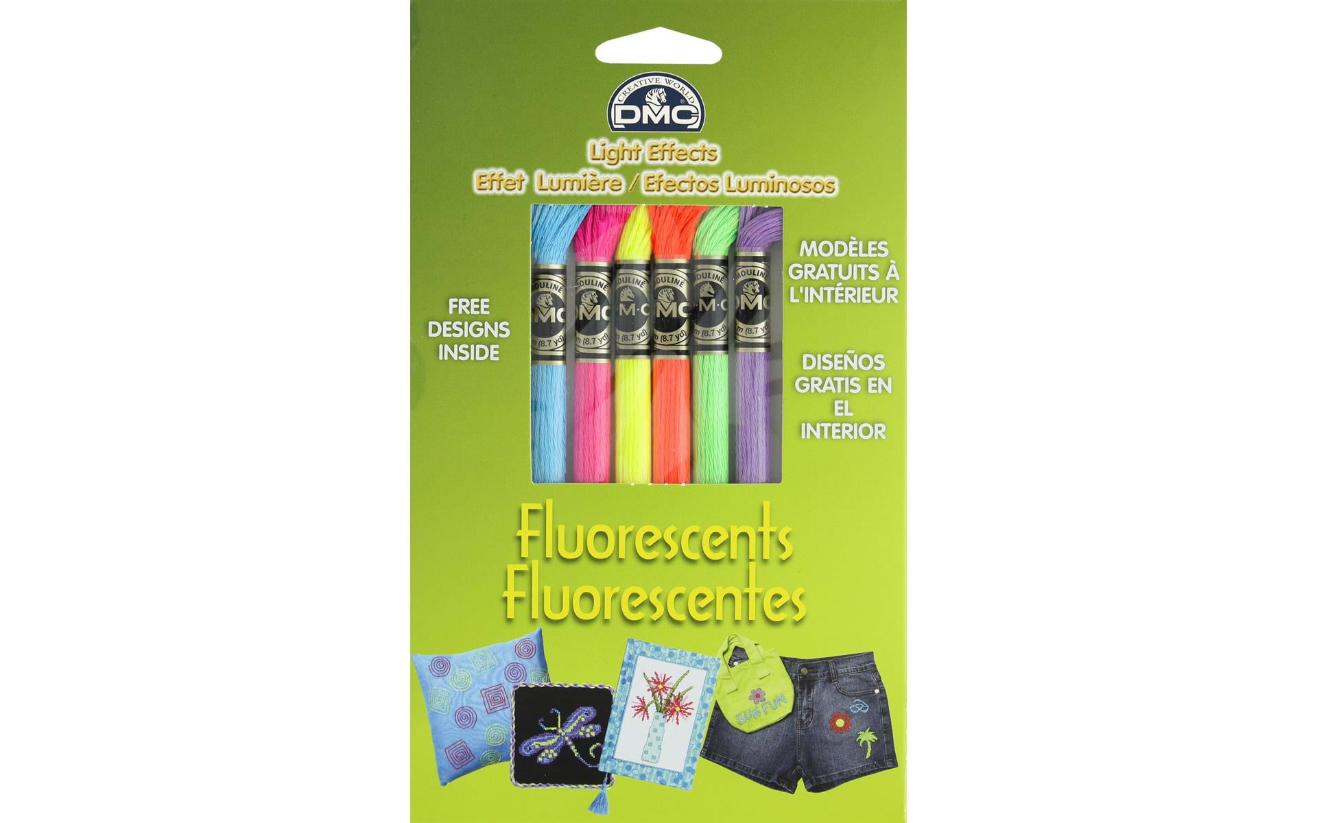 DMC Embroidery Floss Pack Light Effects Fluorescent - Walmart.com