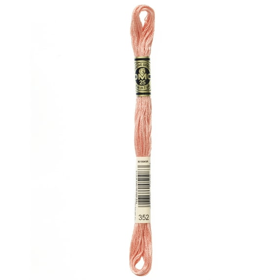 DMC Mouline 117-352 Six-Strand Embroidery Thread , Light Coral, 8.7 ...