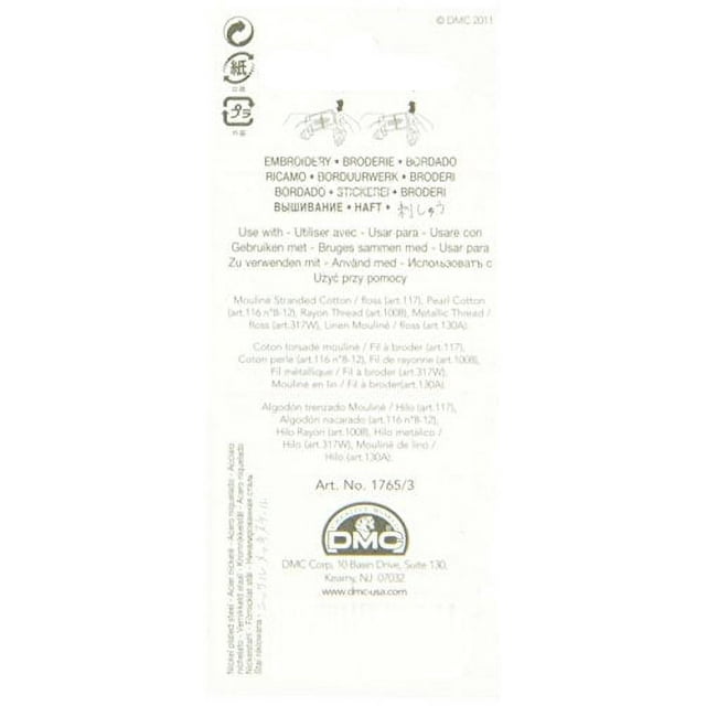 DMC Embroidery Hand Needles-Size 3/9 16/Pkg - Walmart Business Supplies