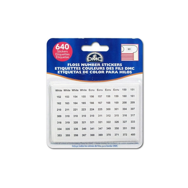 DMC Floss Number Stickers-640 Labels - Walmart.com