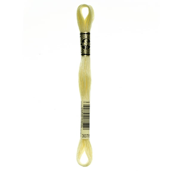 DMC Embroidery Thread Light Golden Yellow 8.7 Yards Six-Strand ...