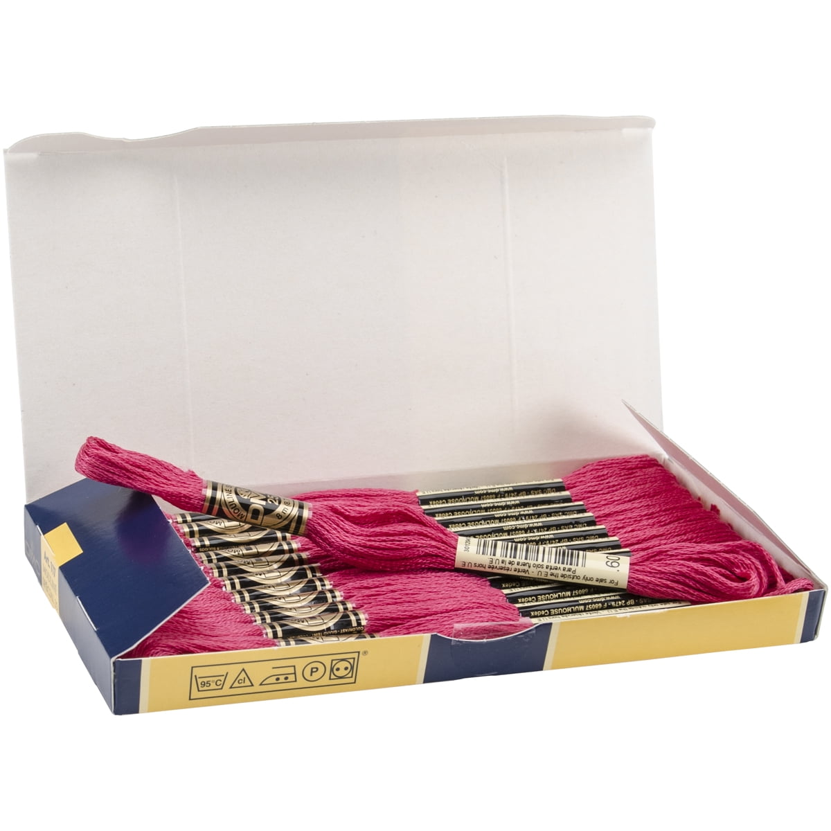 DMC Mouline 117-601 Six-Strand Embroidery Thread, Dark Cranberry, 8.7 ...