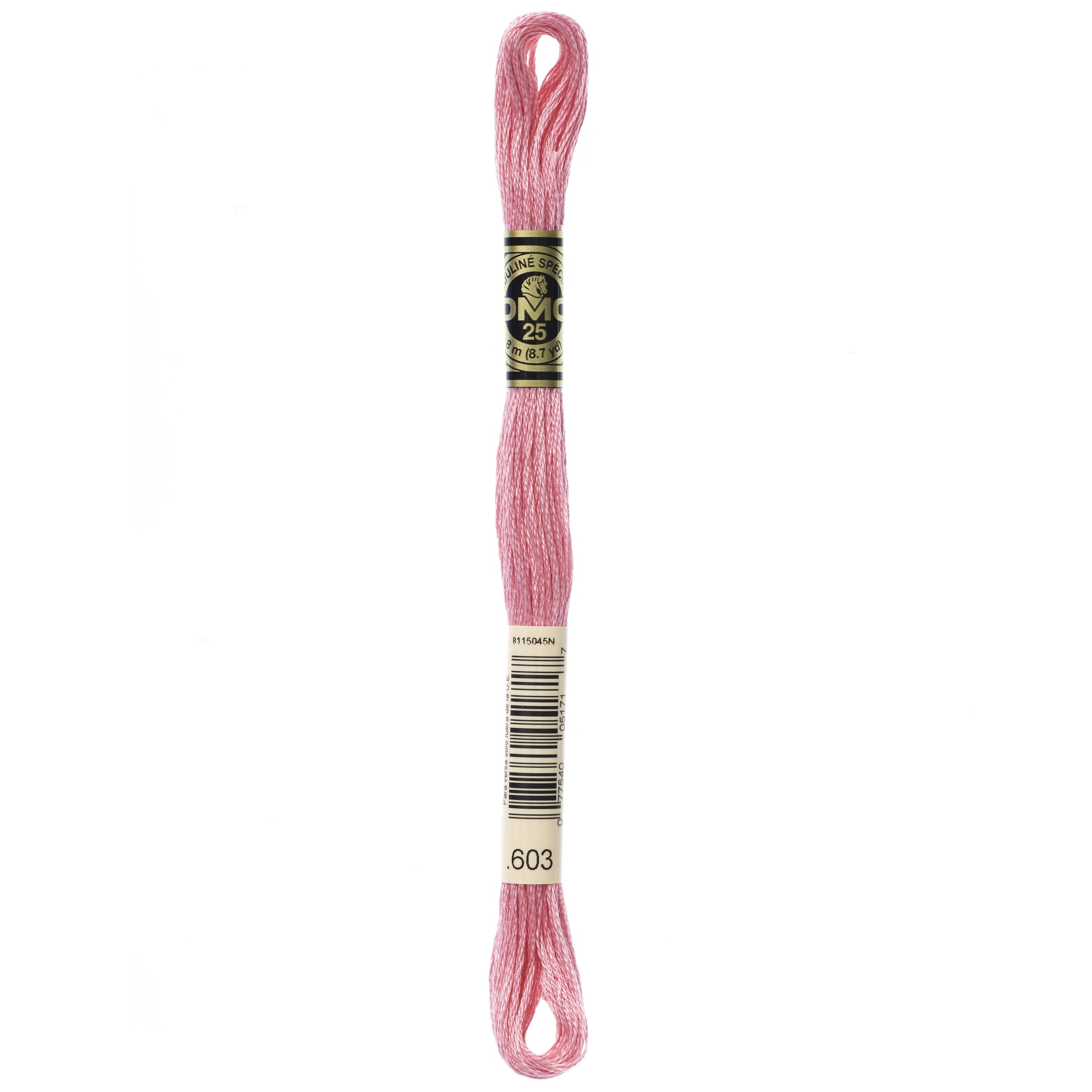 DMC Embroidery Floss, 6-strand divisible cotton thread, cranberry, 8.7 ...