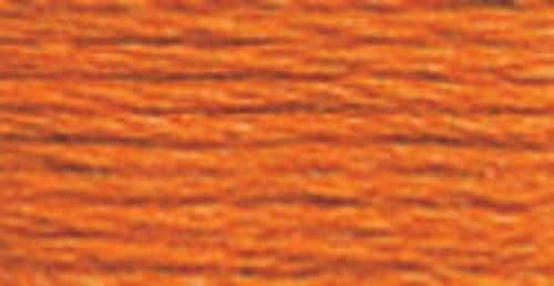 DMC Mouline 117-721 Six-Strand Embroidery Thread, Medium Orange Spice ...