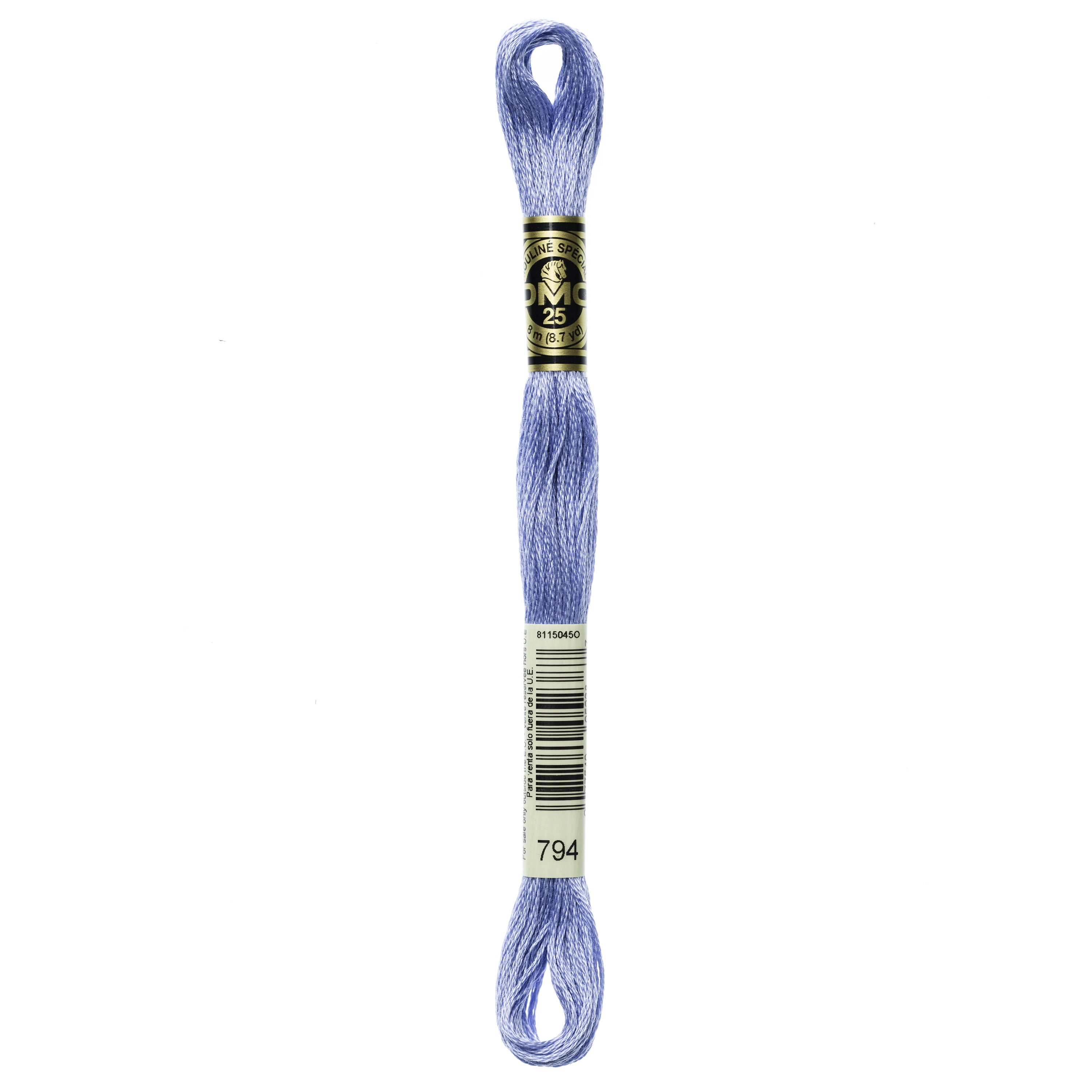DMC Embroidery Floss Light Cornflower Blue 8.7 Yards Six-Strand Cotton ...