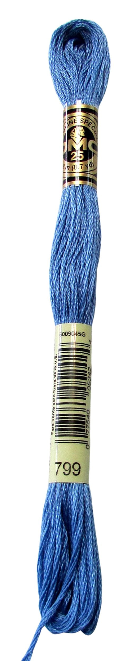 DMC Mouline 117-799 Medium Delft Blue Embroidery Thread, 8.7 yd ...