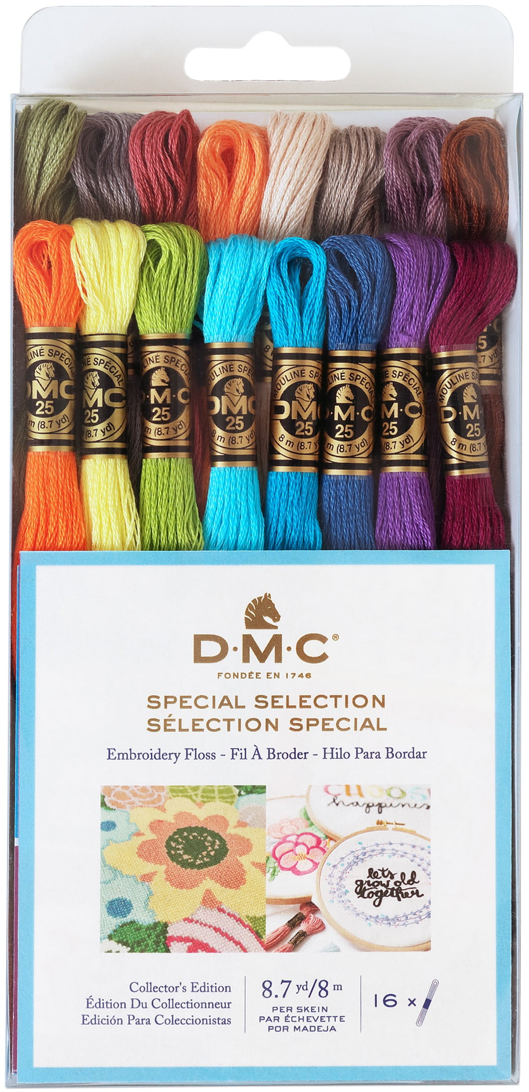 DMC New Colors Embroidery Floss Pack, 16 Piece - Walmart.com