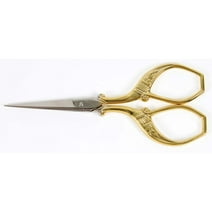 Fiskars 1005280 3.5 in. Gingher Gold Handled Stork Embroidery Scissors ...