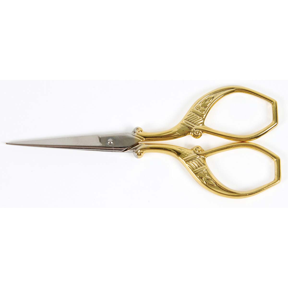 Fiskars 1005280 3.5 in. Gingher Gold Handled Stork Embroidery Scissors ...