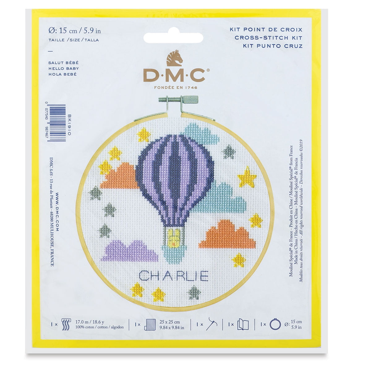 DMC Stitch Kit - Hello Baby - Walmart.com