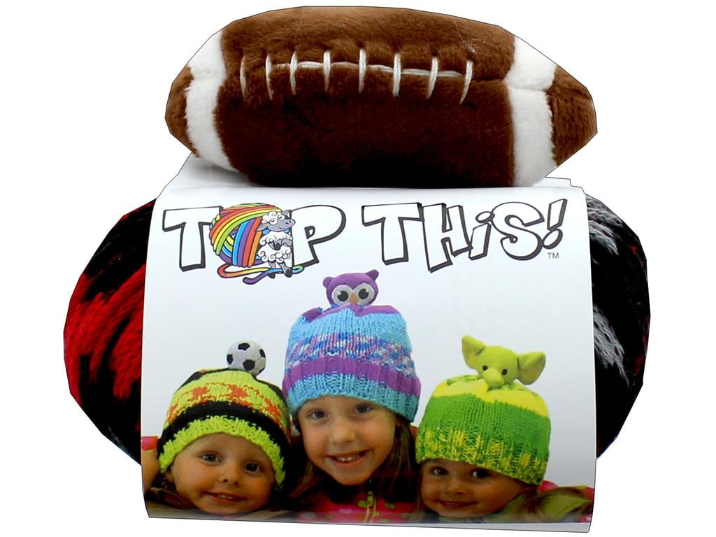 DMC Yarn Kit Top This Football Black/Red - Walmart.com