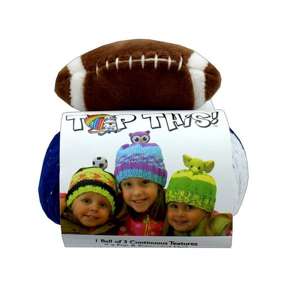 DMC Yarn Kit Top This Football Blue/White - Walmart.com