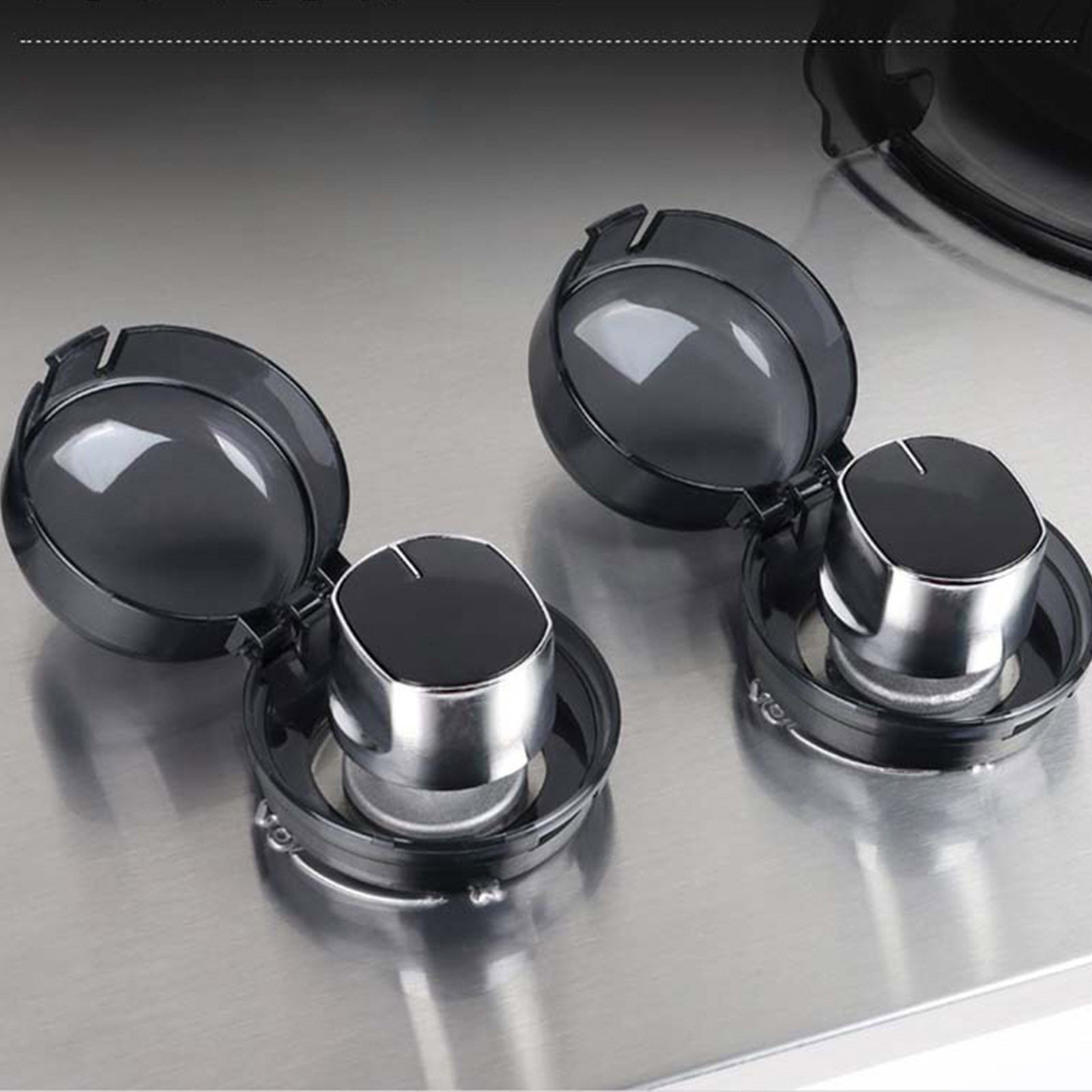 DMDUOU Child-Safe Gas Stove Knob Covers, Heat-Resistant Oven Knob ...