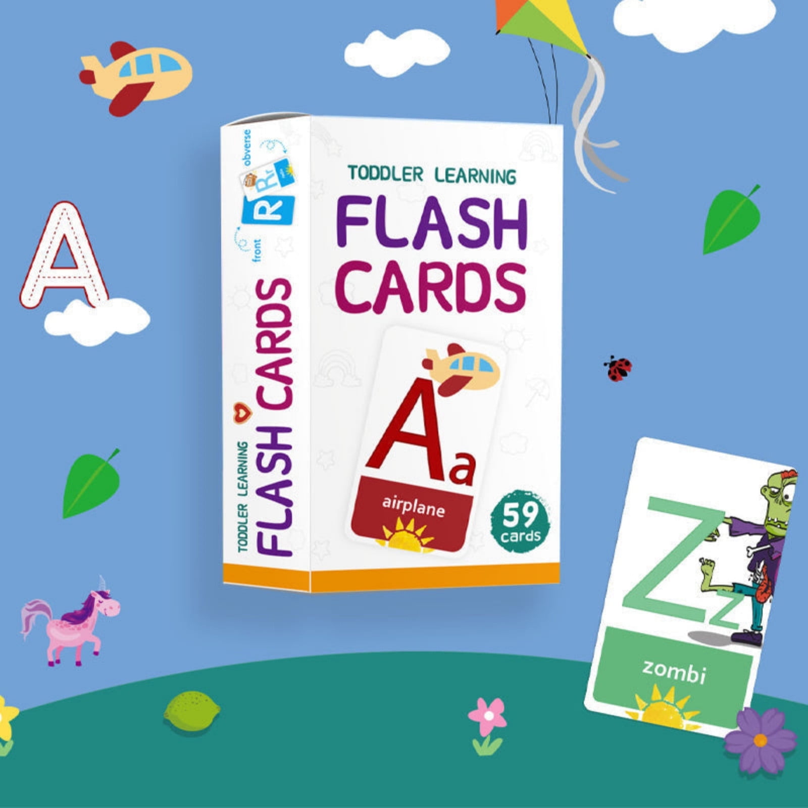 DMDUOU Early Childhood Education Cards, Color Learning Shape Cards ...