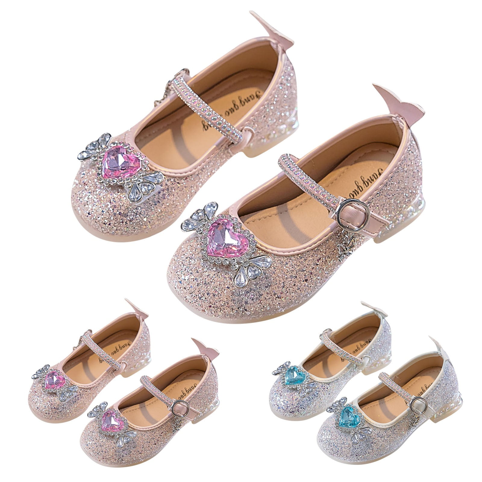 DMDUOU Girls Dress Shoes Cute Bow Mary Jane Shoes Ballerina with Satin ...