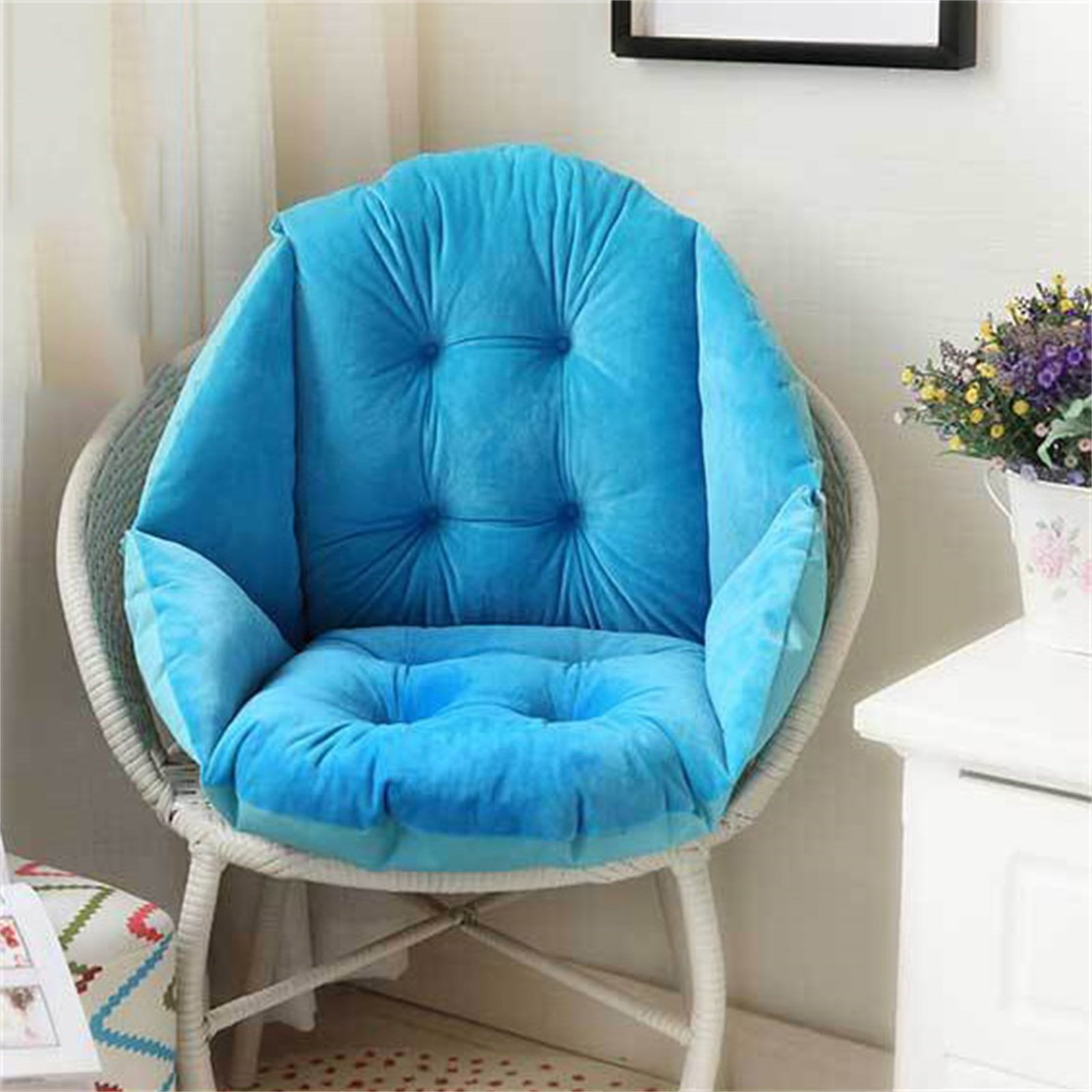DMDUOU Outdoor Papasan Rocking Chair - Oversized Comfy Patio Chair ...