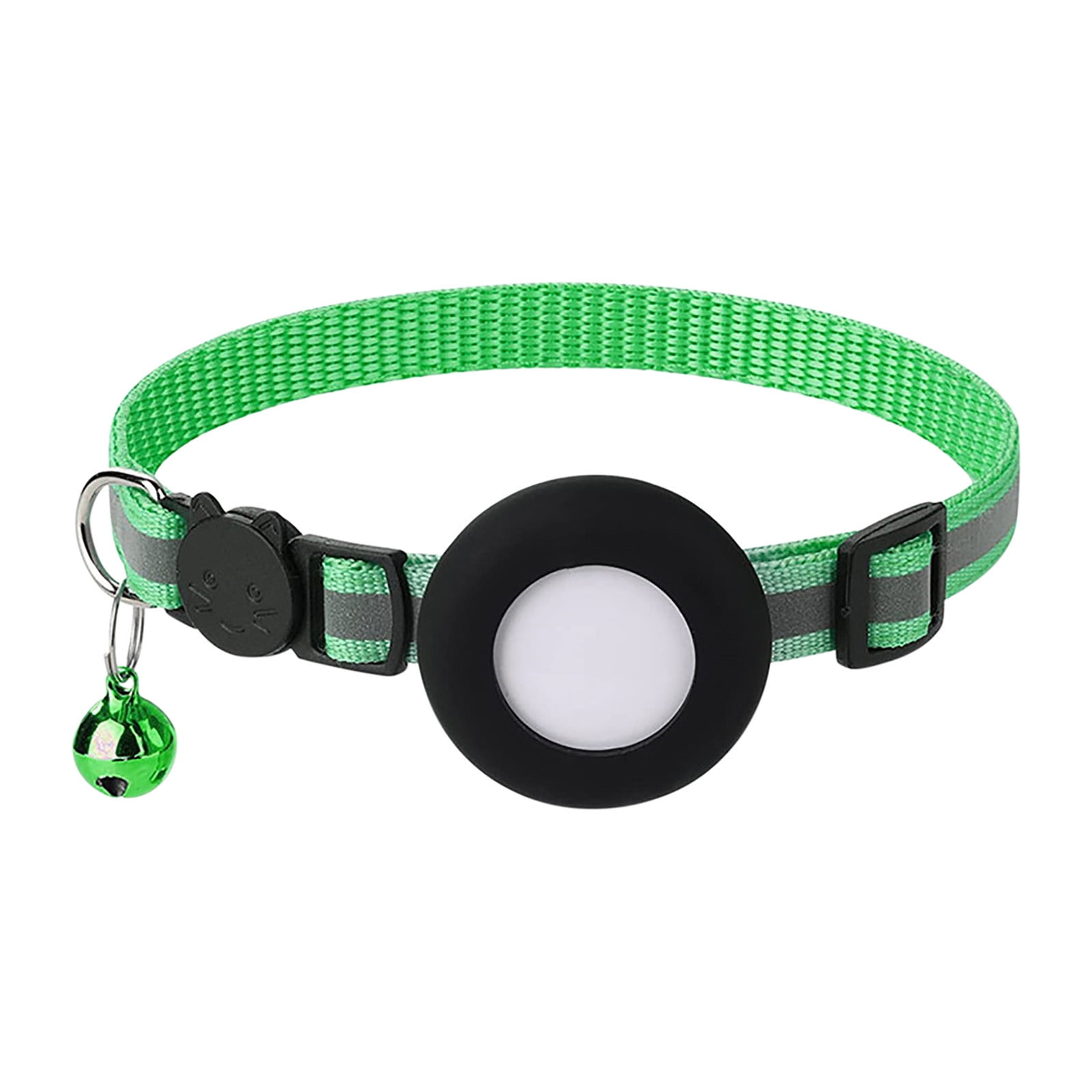 DMDUOU Smart Reflective Pet Collar with Bell & GPS Tracker,Collar With ...