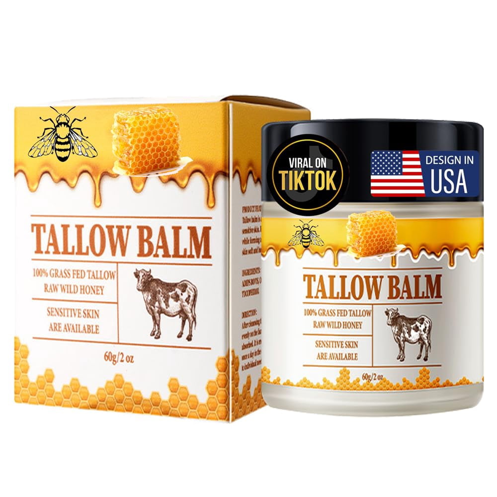 DMEODG 100% Grass Fed MZF22 Beef Tallow for Face,Beef Tallow for Skin ...