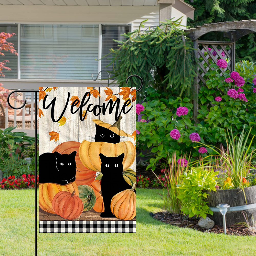 Toland Home Garden Farm Pumpkin Fall Flag Double Sided 28x40 Inch ...