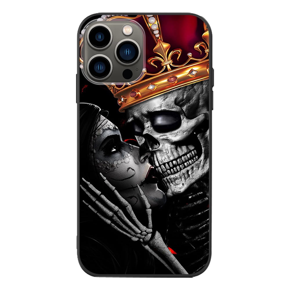DMERBYL Skull Love Romance Bumper Case for iPhone 13 Pro Max(6.7 Inch ...