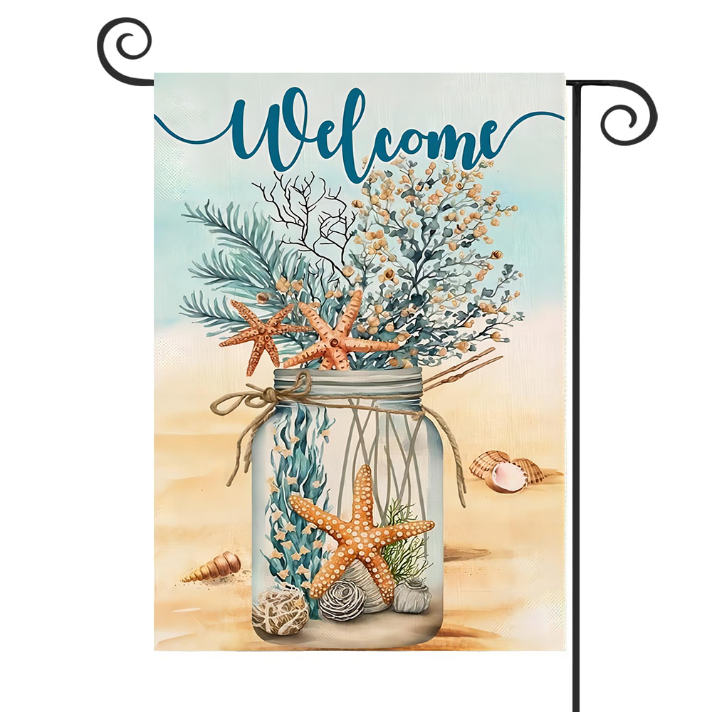 DMERBYL Summer Beach Garden Flag 12x18 Vertical Double Sided for ...