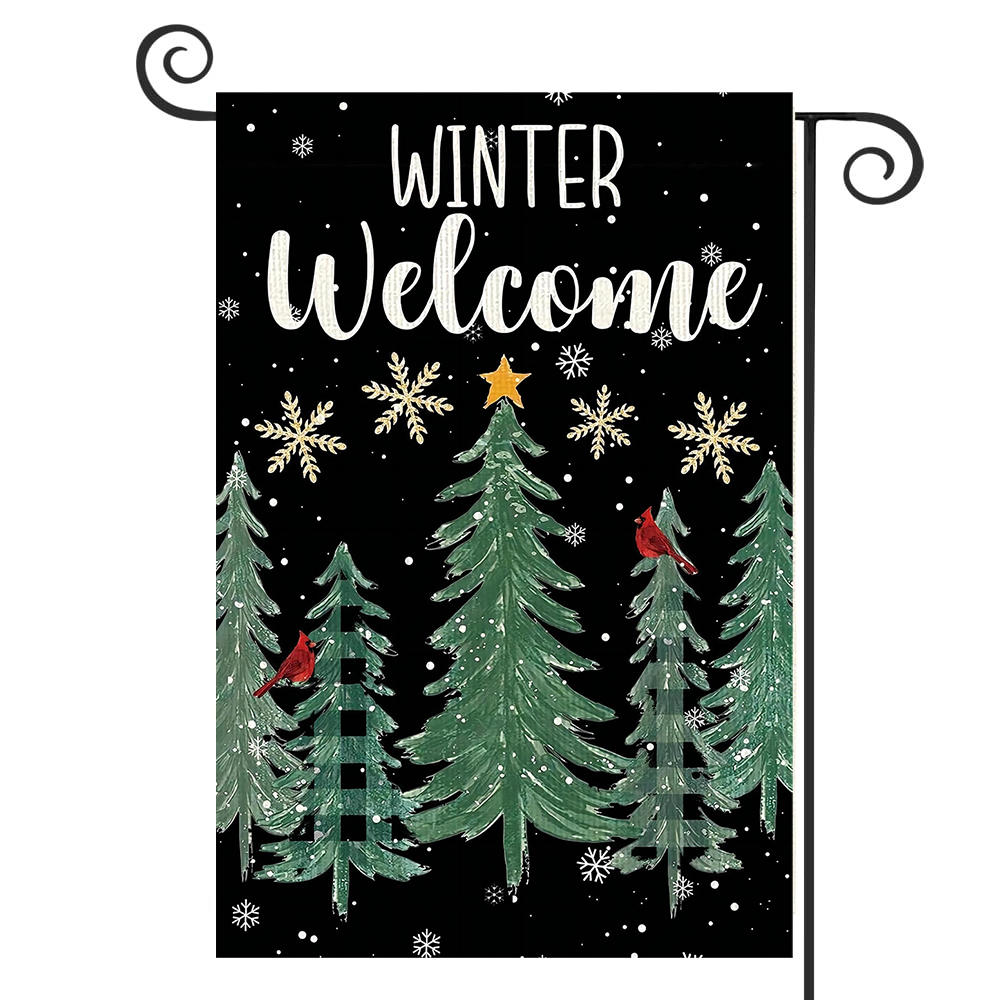 Toland Home Garden Frozen Fawns Winter Flag Double Sided 28x40 Inch ...
