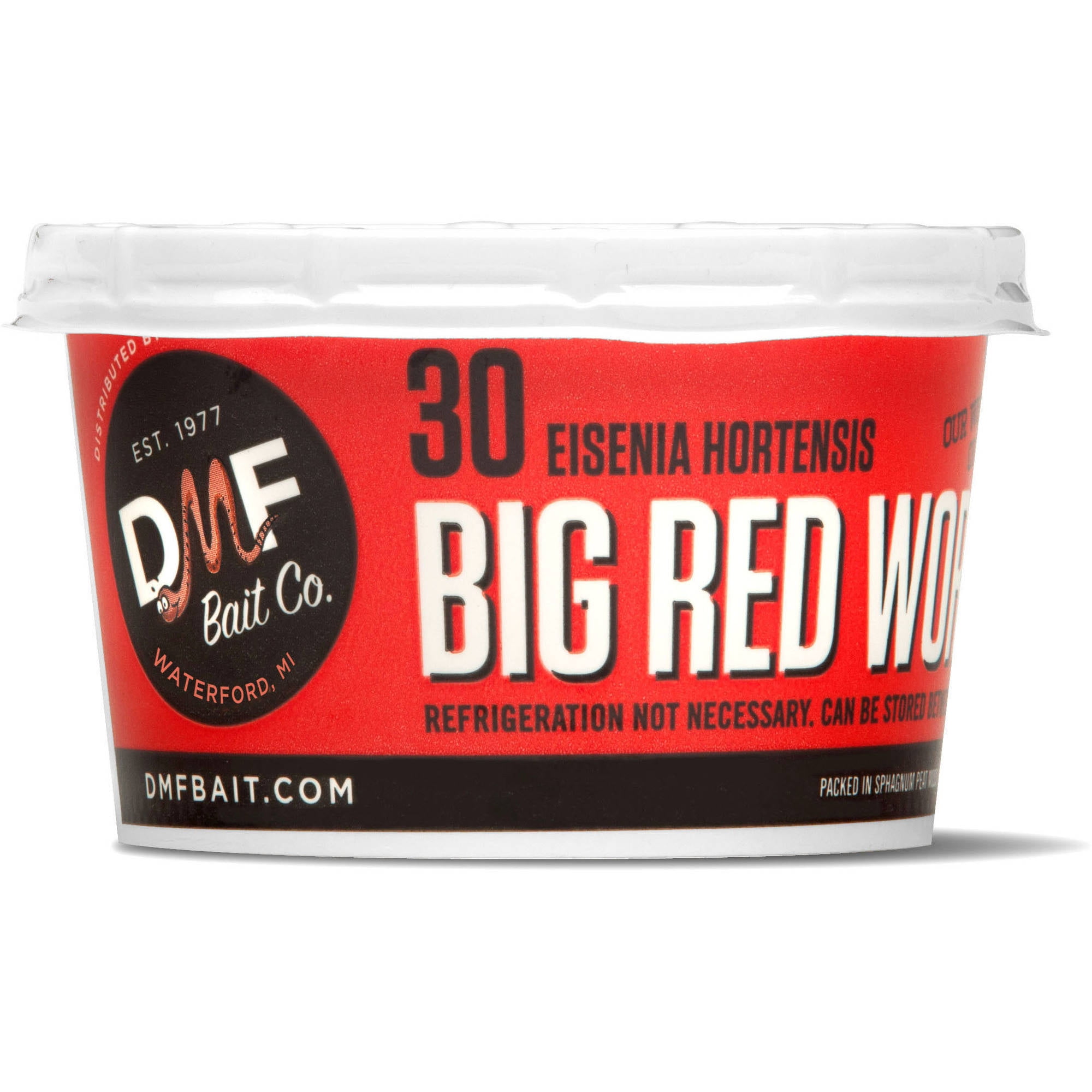 DMF Bait Co. Big Red Worms, Live Fishing Bait, 30 Count - Walmart.com