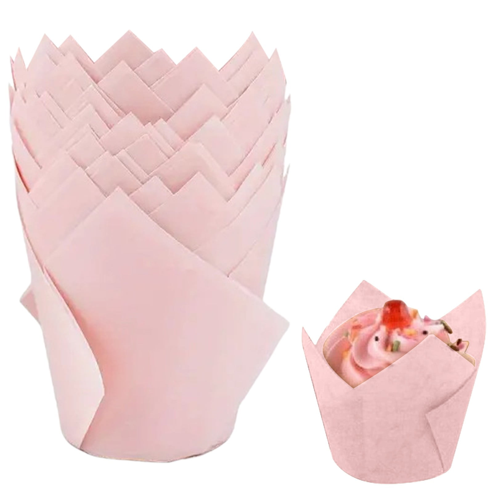 DMHW74S 50 Pcs Standard Size Heat And Oil Resistant Paper Cup Liners ...