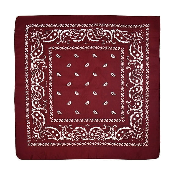 DMHW74S Cowboy Bandana 22x22 Inch Square Polyester Multi Purpose ...