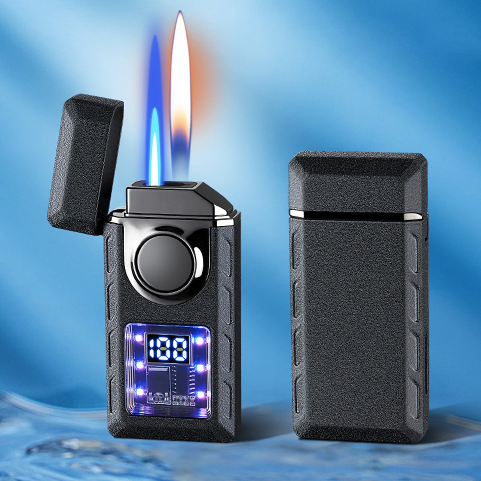 DMHW74S^Display Flame Torch Transparent Core With LED Display ...