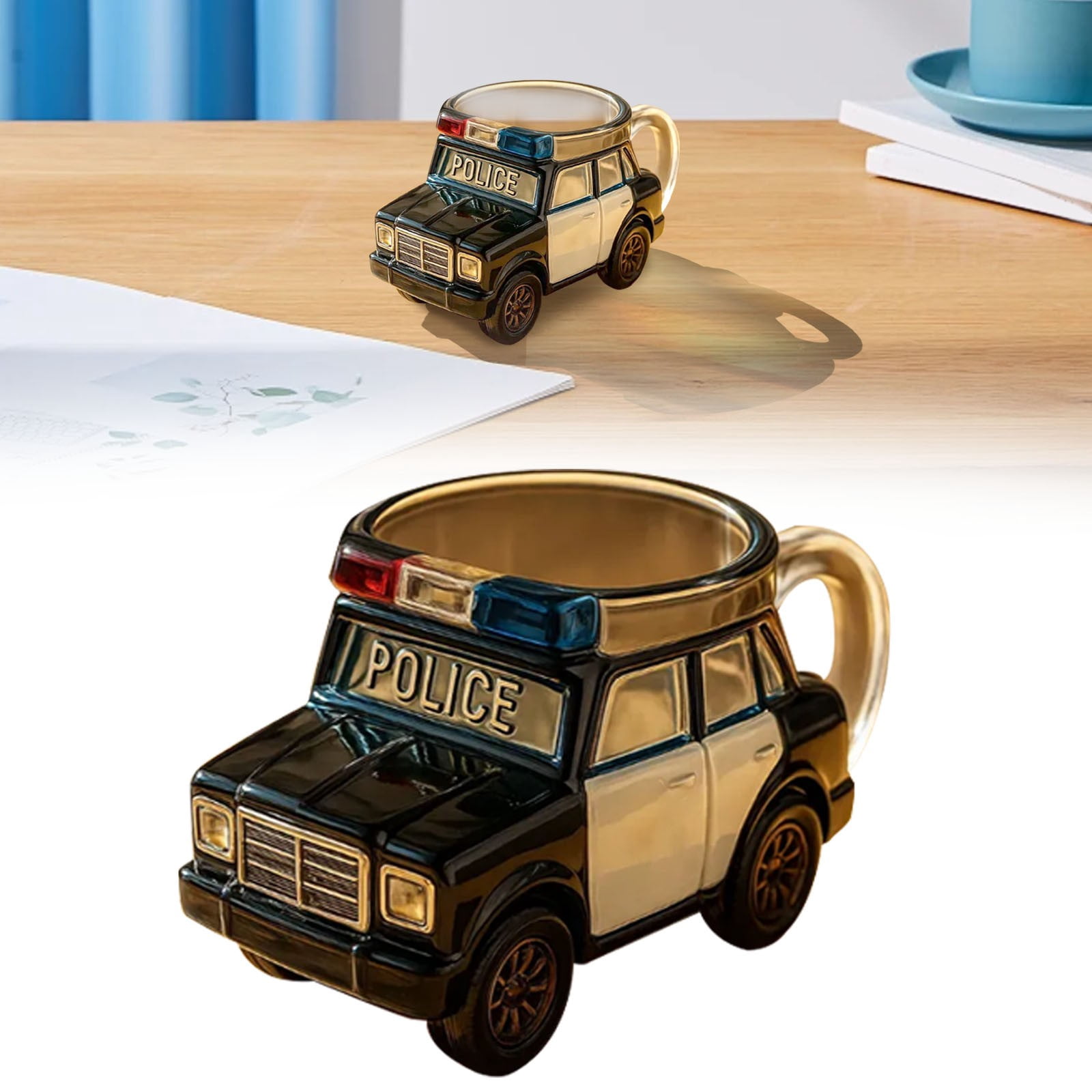 DMHW74S - Fun Car Mug – Creative Novelty Coffee Cup With Lid & Handle ...