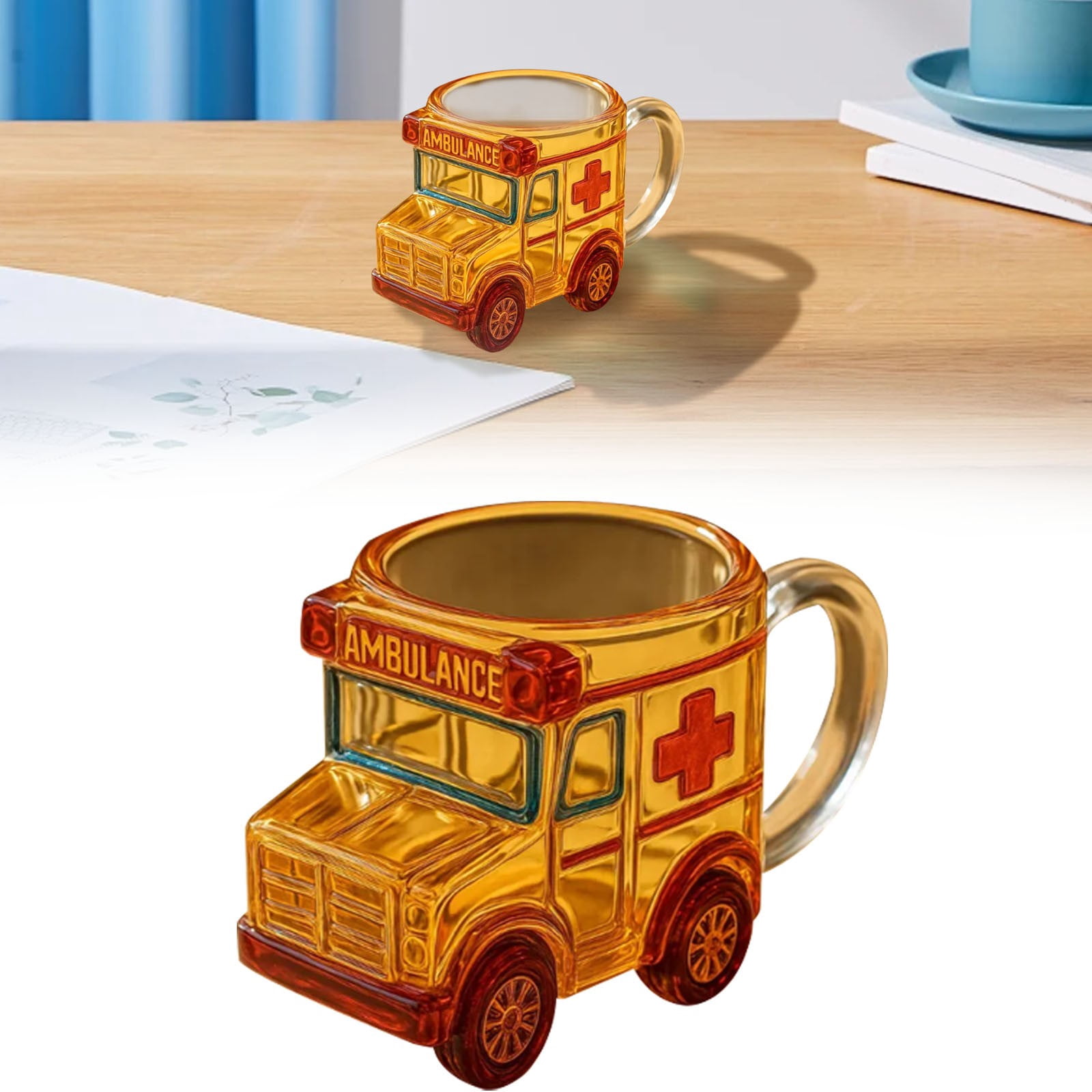 DMHW74S - Fun Car Mug – Creative Novelty Coffee Cup With Lid & Handle ...