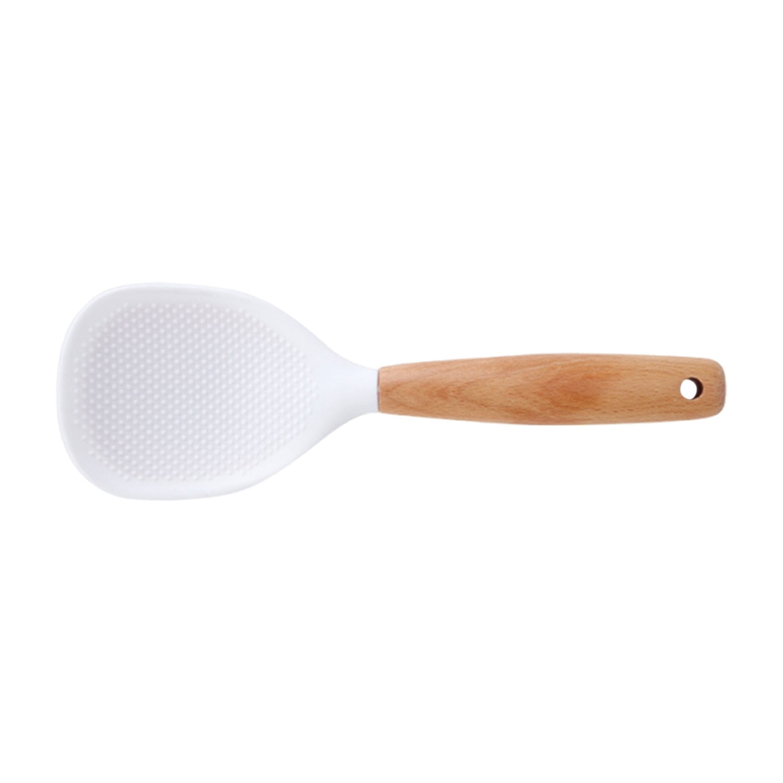 DMHW74S Short Wooden Handle Silicone Spatula Heat Resistant Cooking ...
