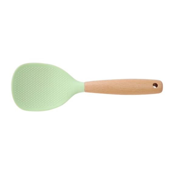 DMHW74S Short Wooden Handle Silicone Spatula Heat Resistant Cooking ...