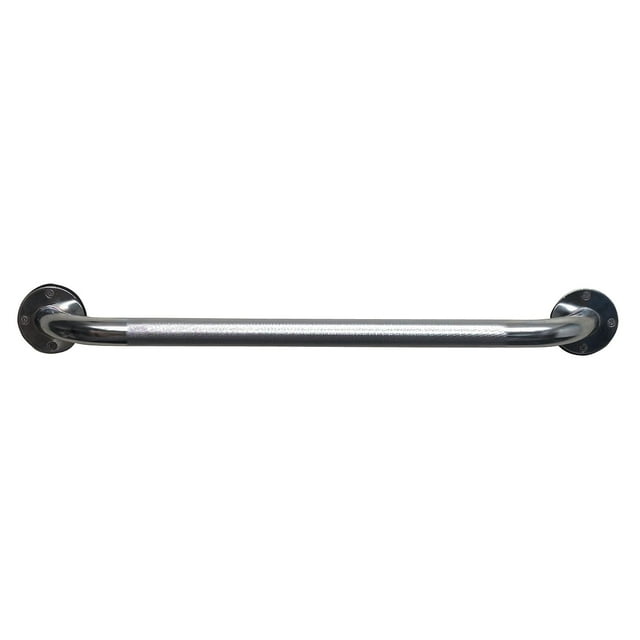DMI 24" Institutional Steel Knurled Grab Bar Silver 521-1530-0624 ...
