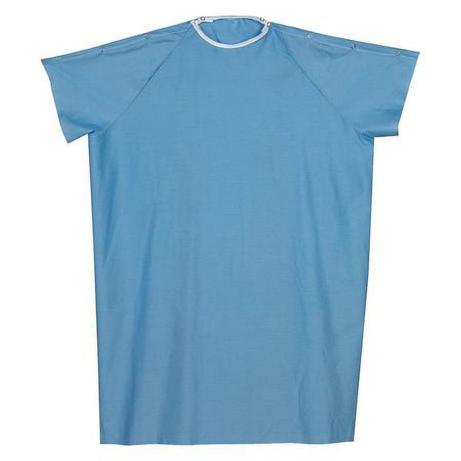 DMI Hospital Patient Gown for Women or Men, Back and Shoulder Snap, 36 ...