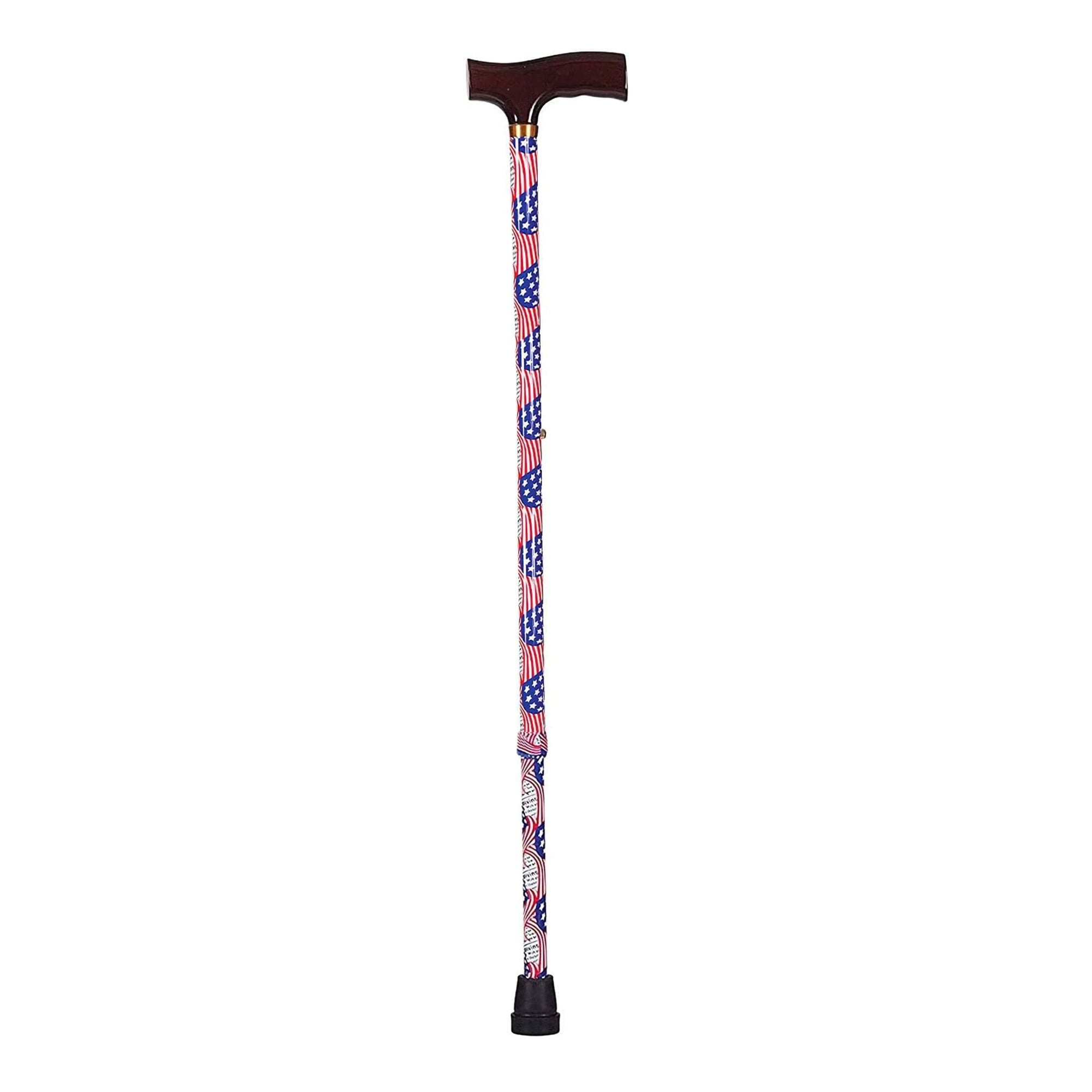 DMI Lightweight Aluminum Adjustable Walking Cane with Derby-Top Handle ...