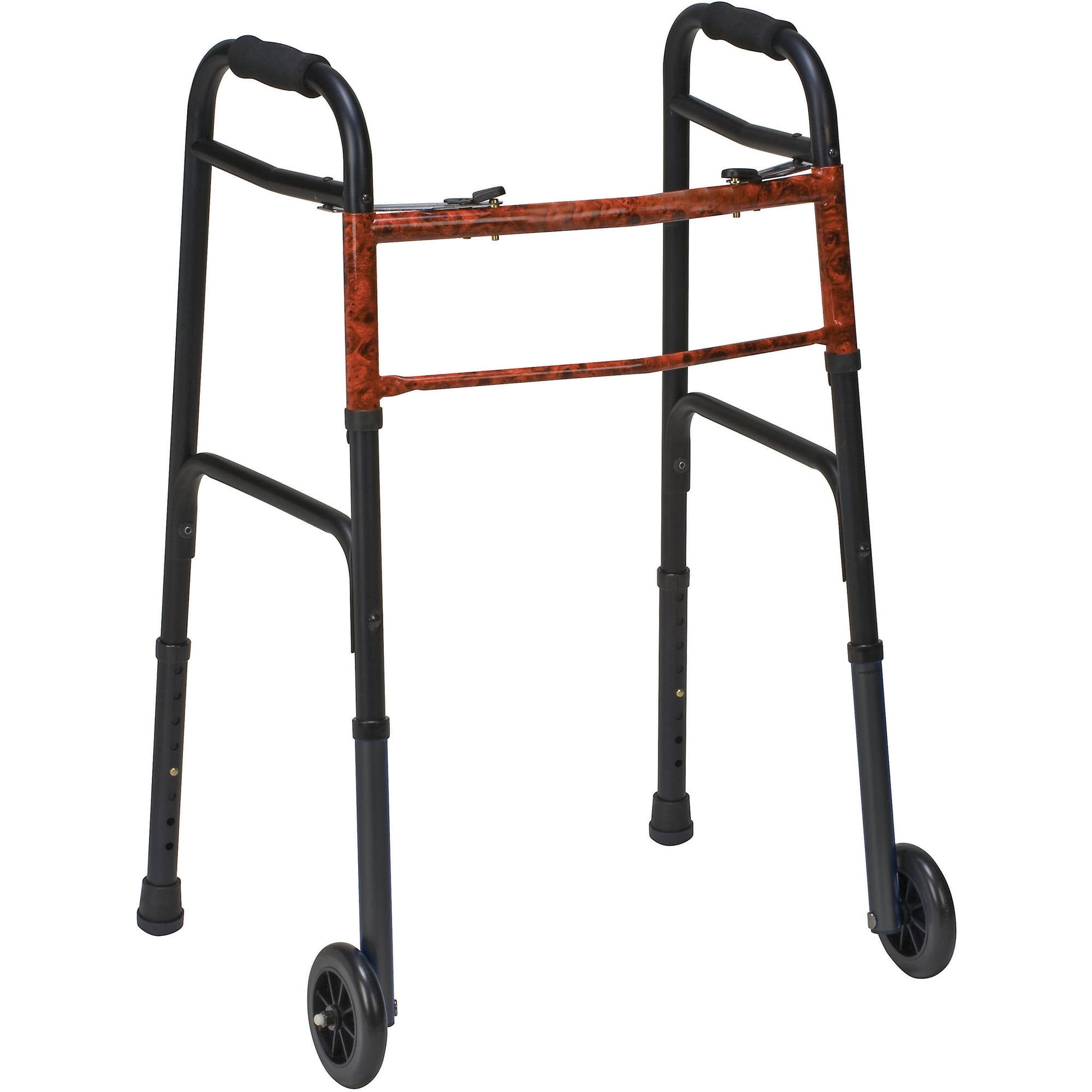 DMI Lightweight Aluminum Folding Walker, 2-Pack HSA/FSA Eligible ...