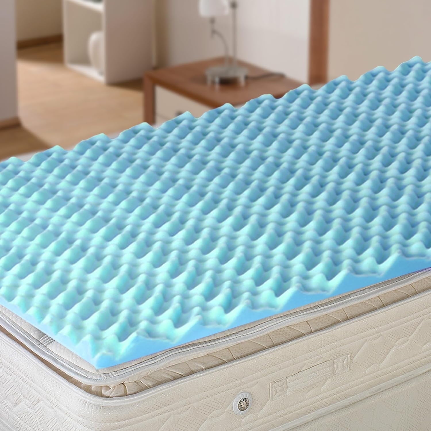 DMI 2 Inch Twin XL Mattress Topper, Egg Crate Foam, Enhanced Airflow ...