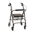 DMI Ultra Lightweight Rollator, Titanium, Aluminum, Adjustable HSA/FSA ...