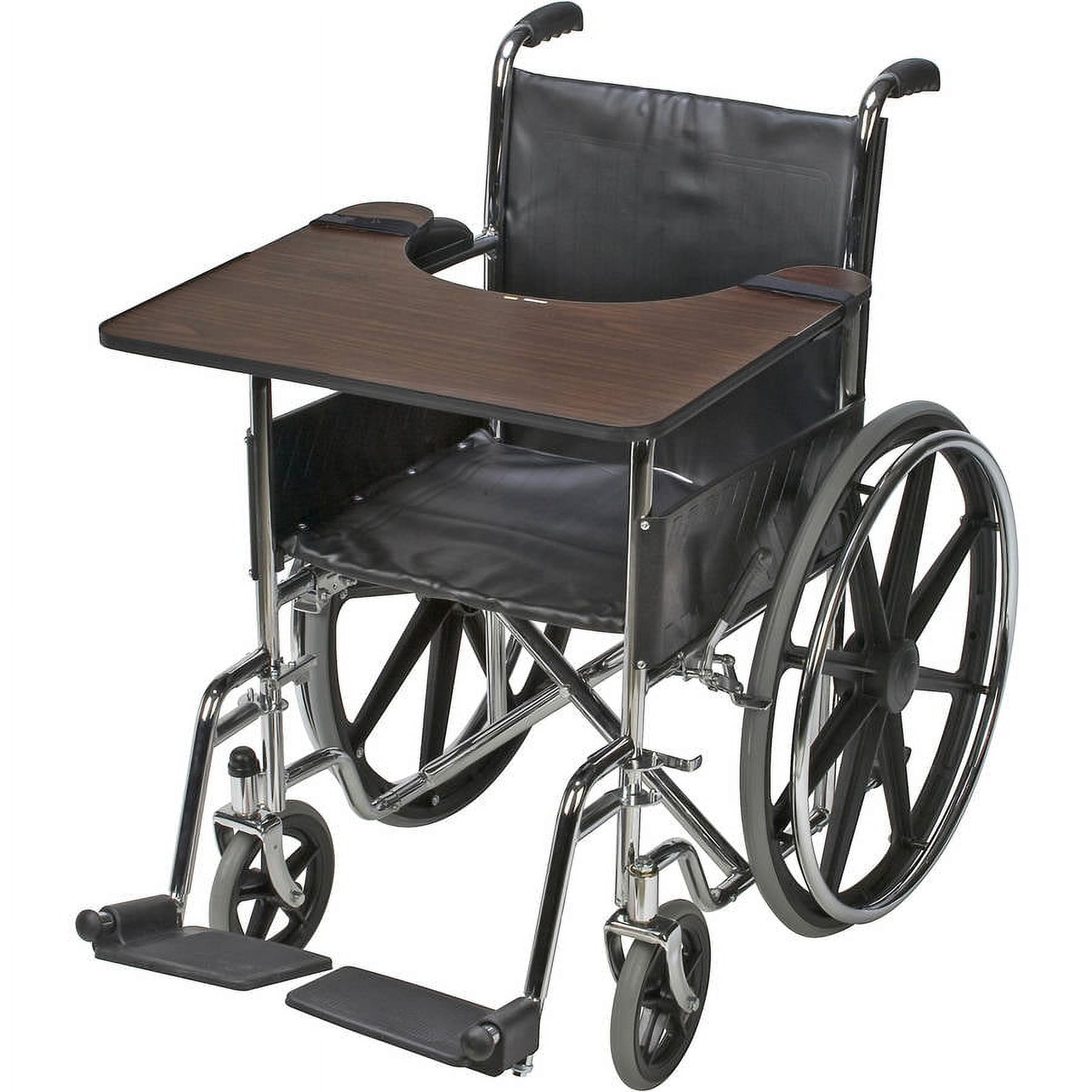 DMI Wood Wheelchair Lap Tray, Wheelchair Tray, Removable Wheelchair ...