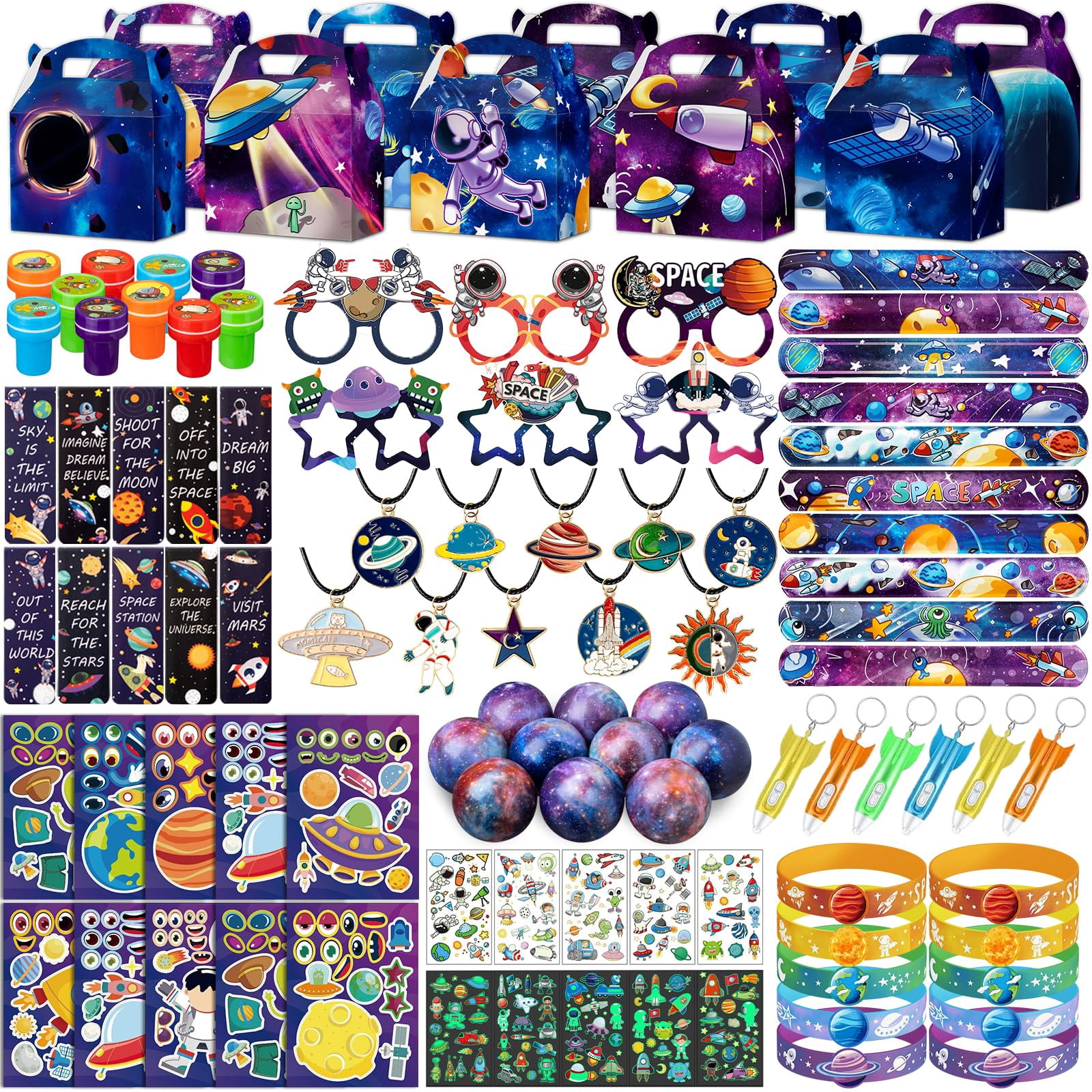 DMIGHT Space Party Favors, Outer Space Themed Birthday Decorations ...