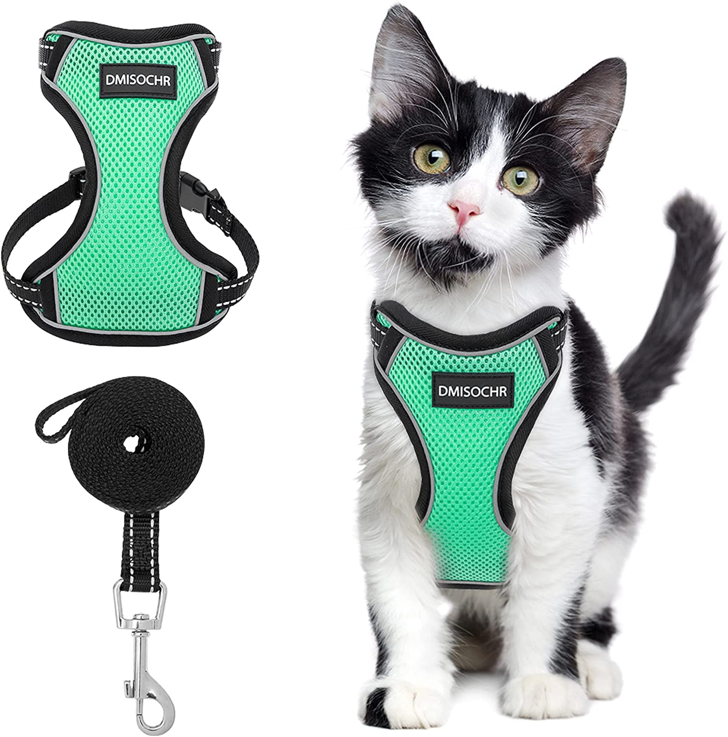 DMISOCHR Cat Harness and Leash Set, Secure Design Vest, Adjustable ...