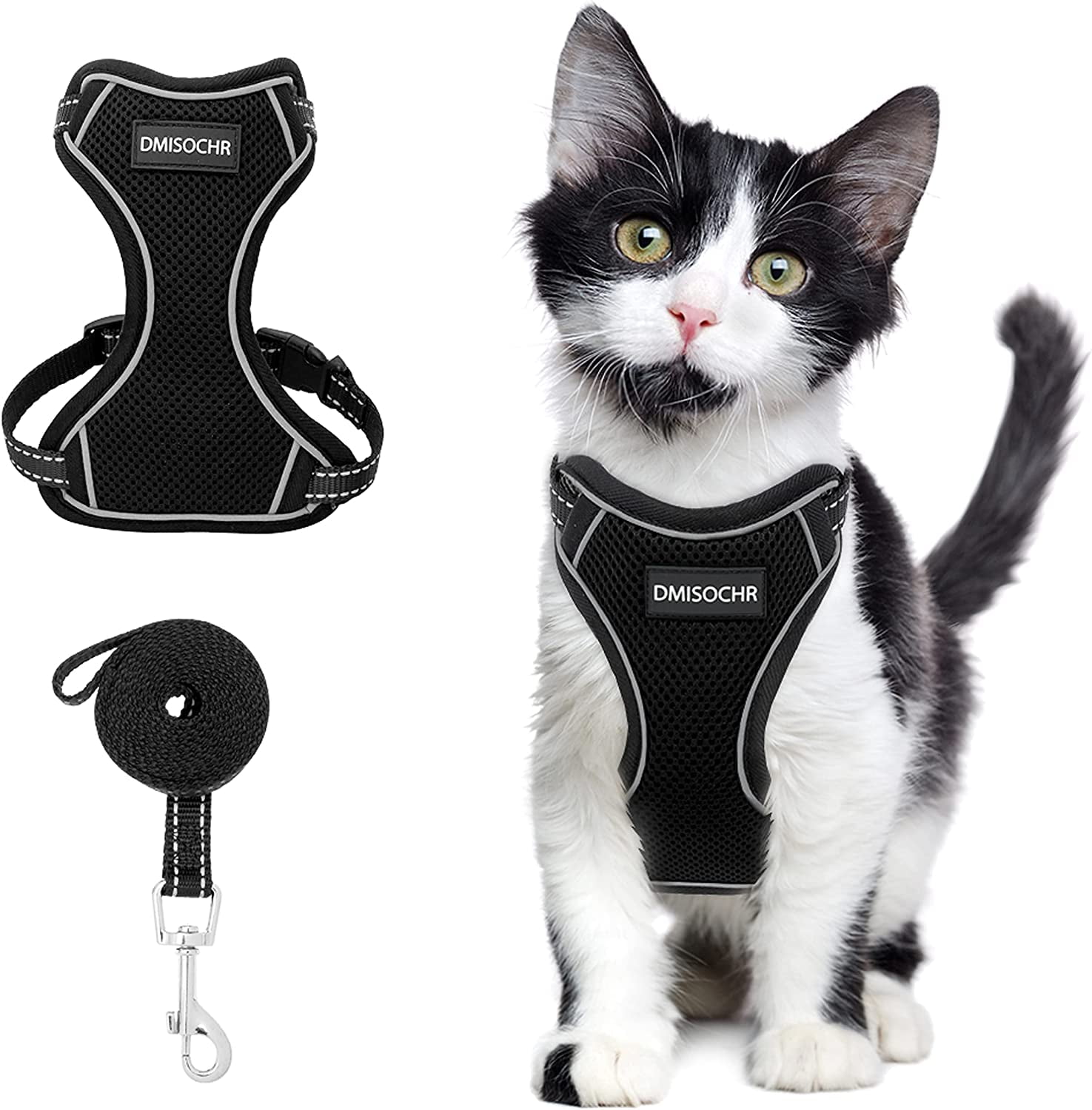 DMISOCHR Cat Harness and Leash Set Escape Proof Cat Vest Harness for ...
