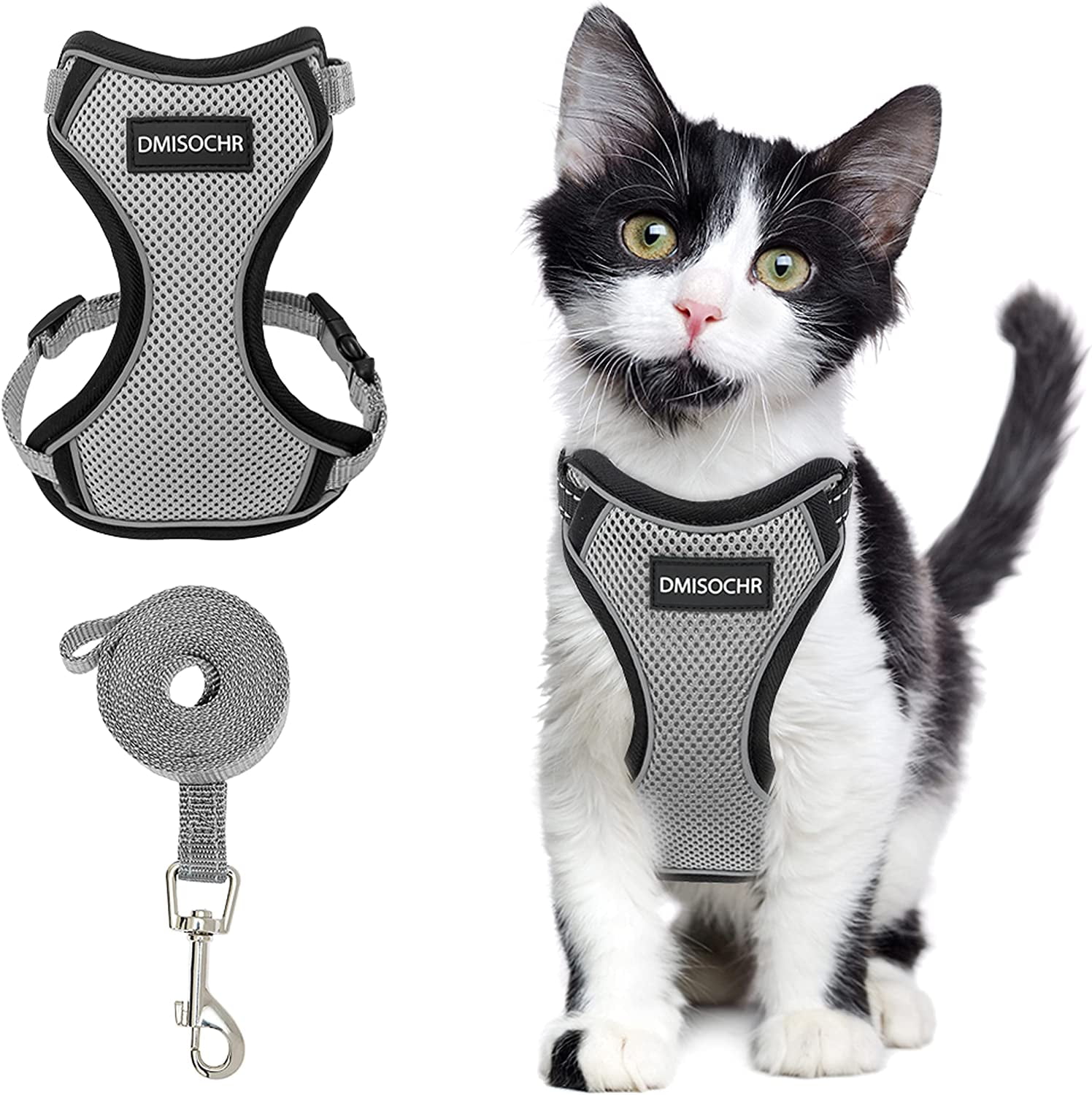 DMISOCHR Cat Harness and Leash Set Escape Proof Cat Vest Harness for ...